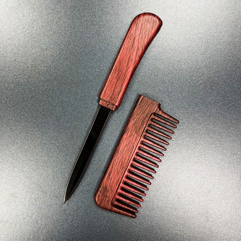 Wooden Comb Knife - Hidden Knife UK