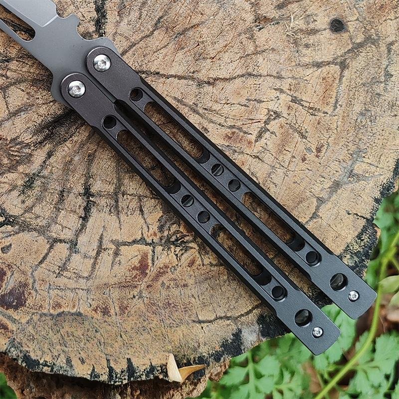9 Curved Blade Balisong Trainer Knife - Hidden Knife UK