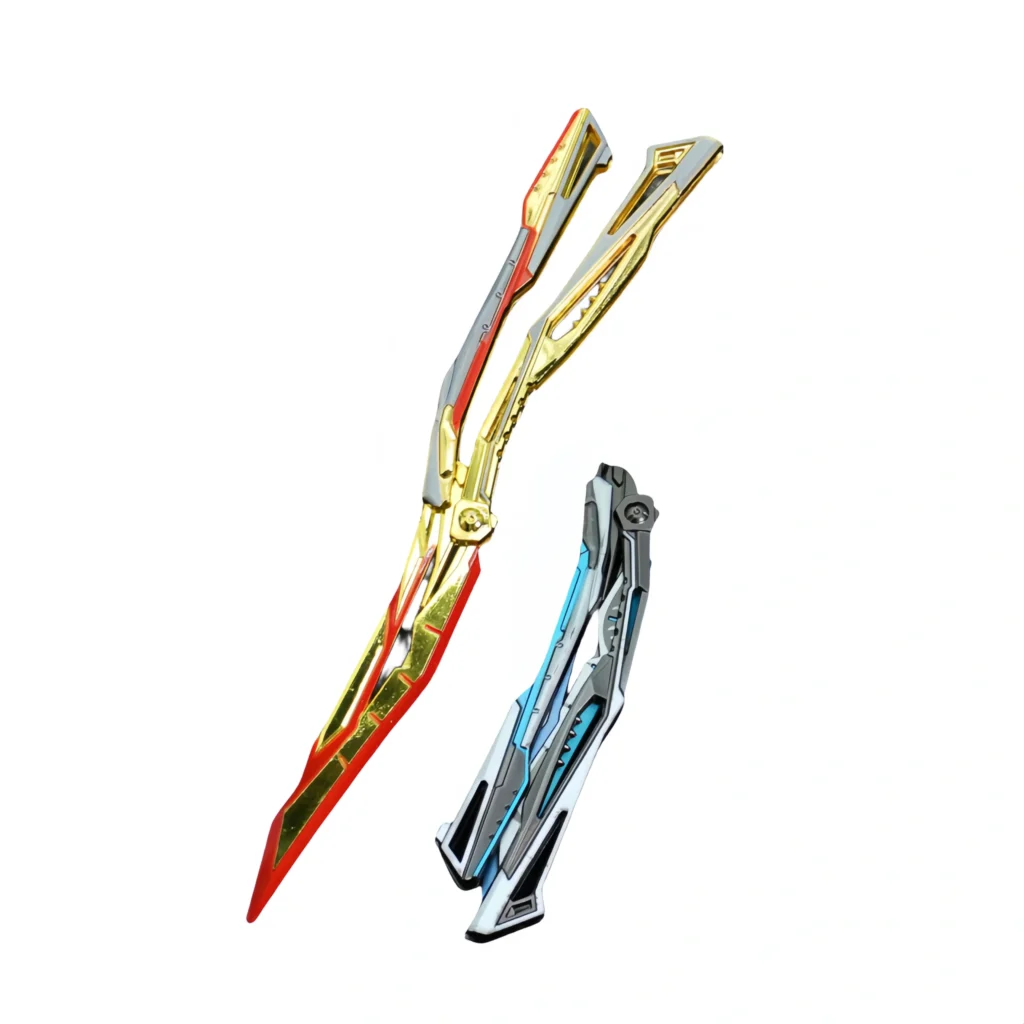 Crossfire game peripheral metal model foldable butterfly knife trainer ...
